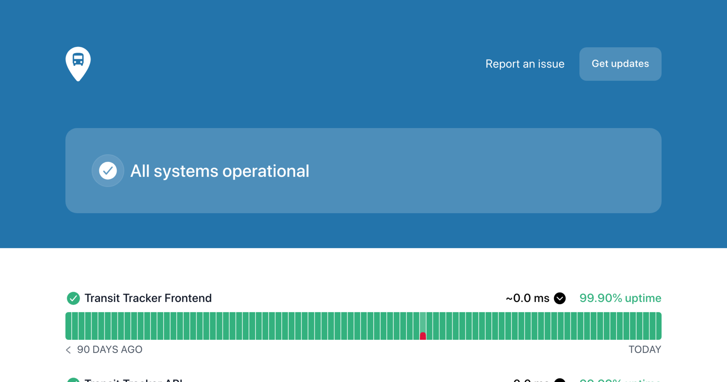 Transit Tracker - Status